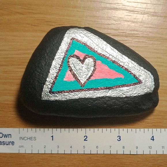 Art | Hearttriangle Rock Art Stone Art Homegarden Decor | Poshmark